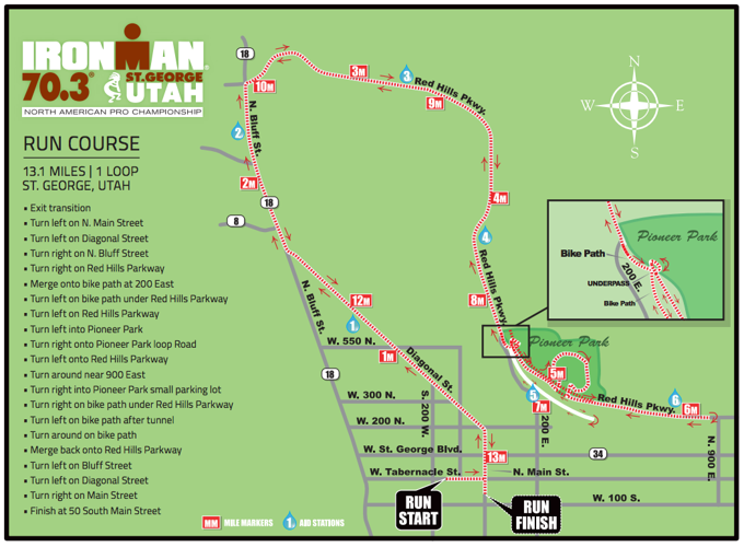 Ironman 70.3 St. George events guide, traffic impacts, course maps ...