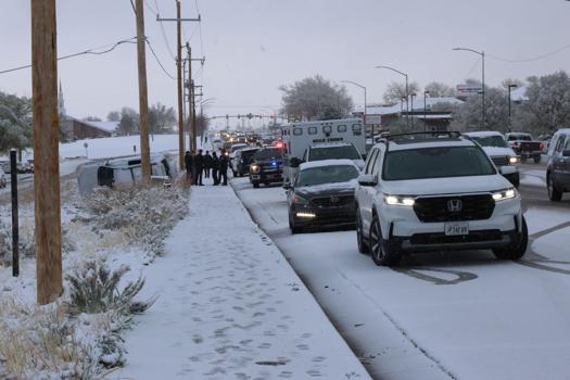 Over a dozen weather-related crashes reported as spring snowstorm hits ...
