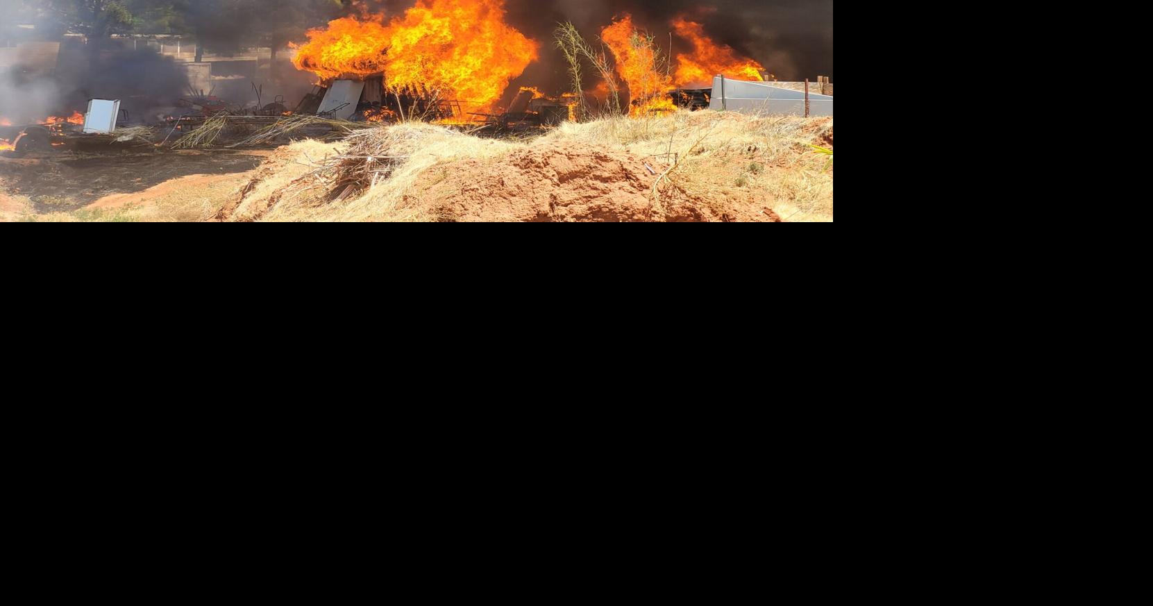 Multiple agencies respond to rapidly spreading brush fire that causes ...