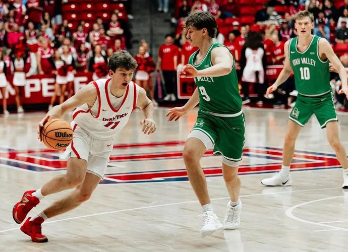 Utah Tech basketball: men share 1st in WAC after jousting Lancers ...