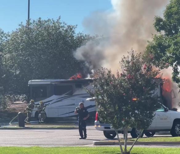 Fire chief responds to RV fire in St. George parking lot with owners ...