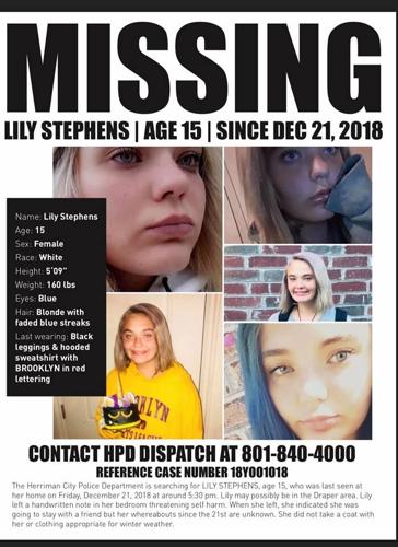 UPDATE: Missing Herriman teenager found safe | Local News ...