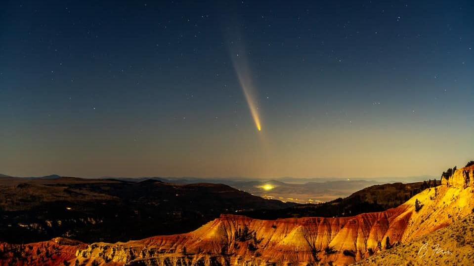 Photo Gallery: Once-in-a-lifetime comet soars across Southern Utah sky ...