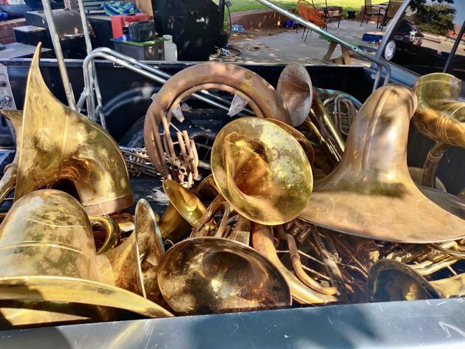 Treble makers: Couple repurposes broken instruments into ‘functional ...