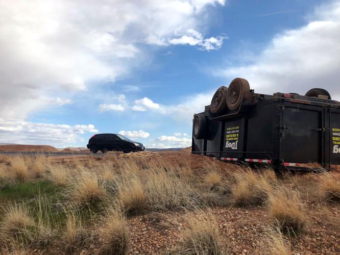 Fishtailing trailer rolls on state Route 7 in Washington County | Local ...