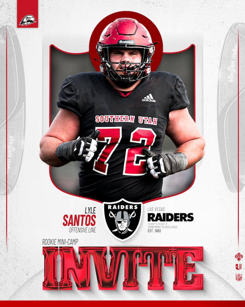 Las Vegas bound: Raiders invite Southern Utah offensive lineman to ...