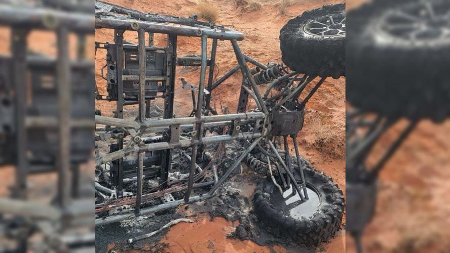 Hurricane Valley Fire crews respond to UTV fire at Sand Mountain | News ...