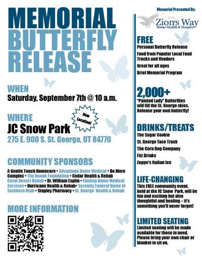 Memorial Butterfly Release at JC Snow Park | Announcements ...