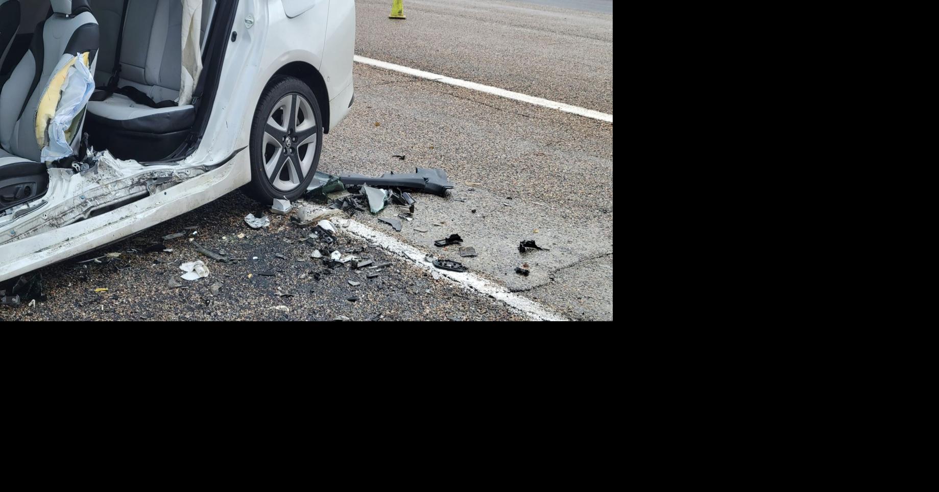 T-bone collision between pickup and Prius culminates a slipping and ...