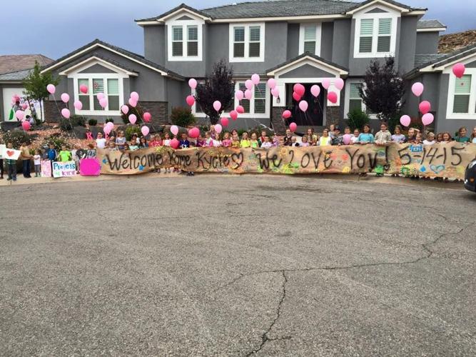 Hundreds welcome home 5-year-old Kycie Terry; Video, Photo Gallery ...
