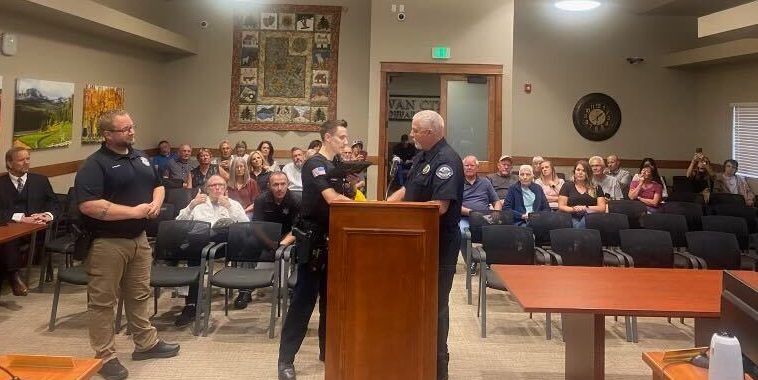Parowan officer who applied tourniquet to woman’s bleeding leg honored ...