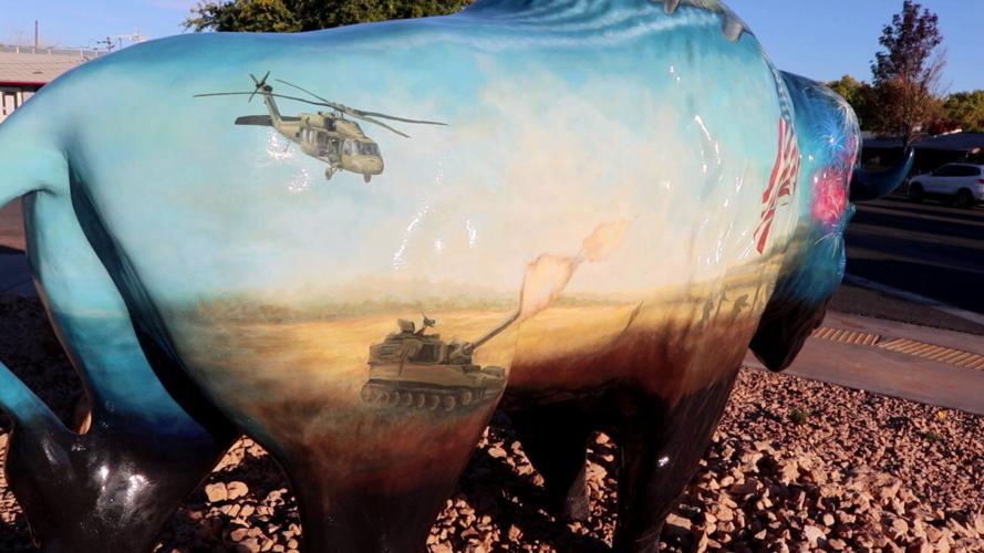 ‘Blazing Freedom’ bison unveiled in Washington City to honor veterans ...