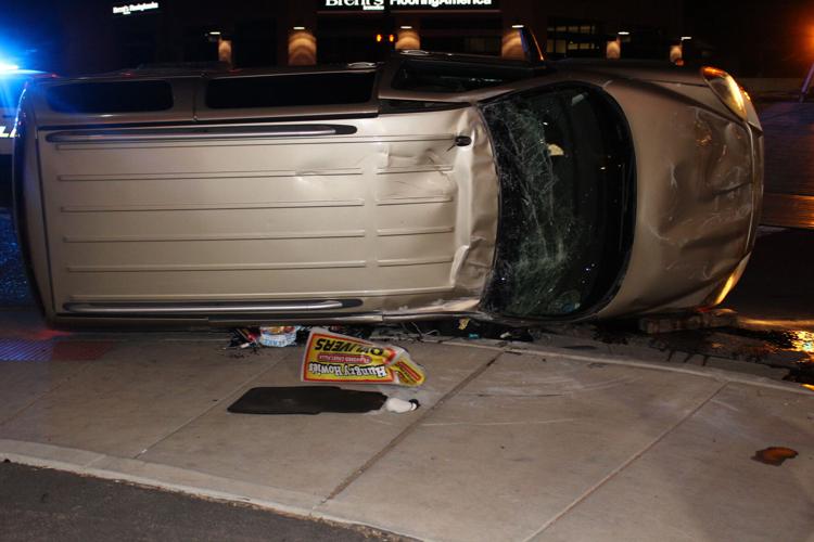Minivan flips on St. George Boulevard; uninjured driver crawls out ...