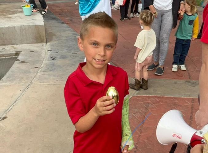 Boy finds final golden egg under 'mom's foot' during Utah Tech's annual ...
