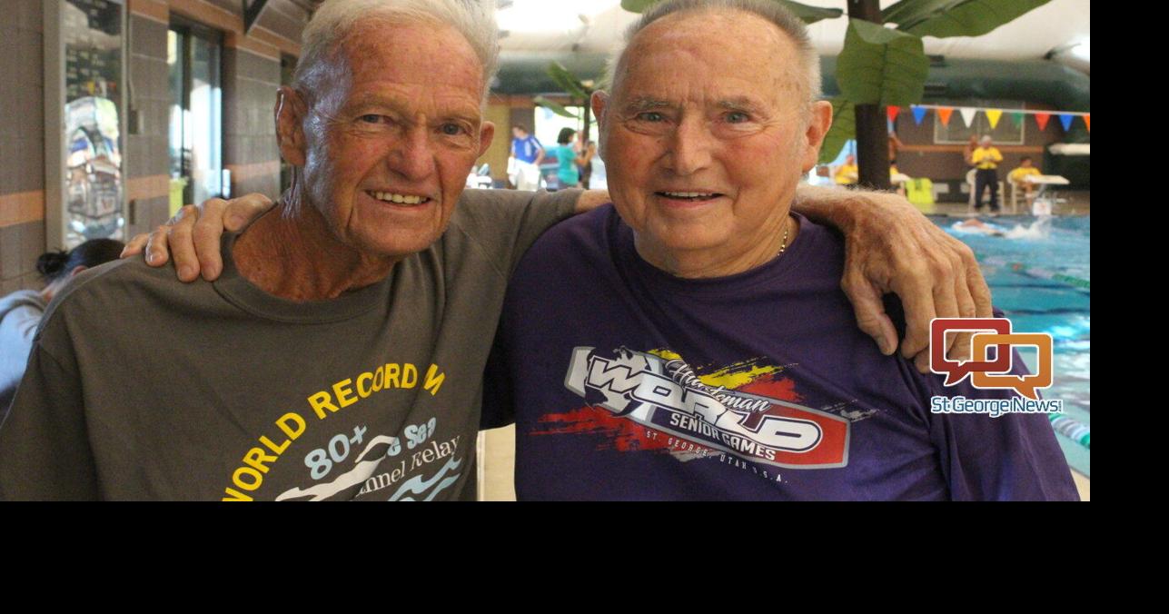 86-year-old swimmers continue friendly rivalry at Huntsman World Senior ...