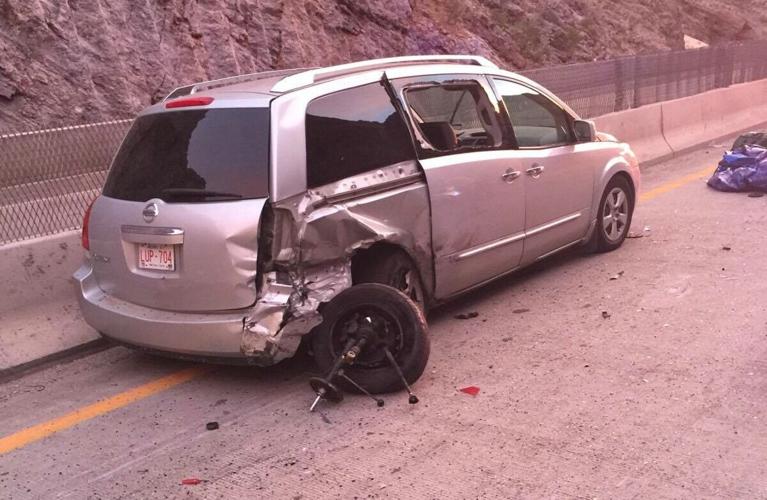 Woman checking blown tire in Gorge struck by passing vehicle | Local ...