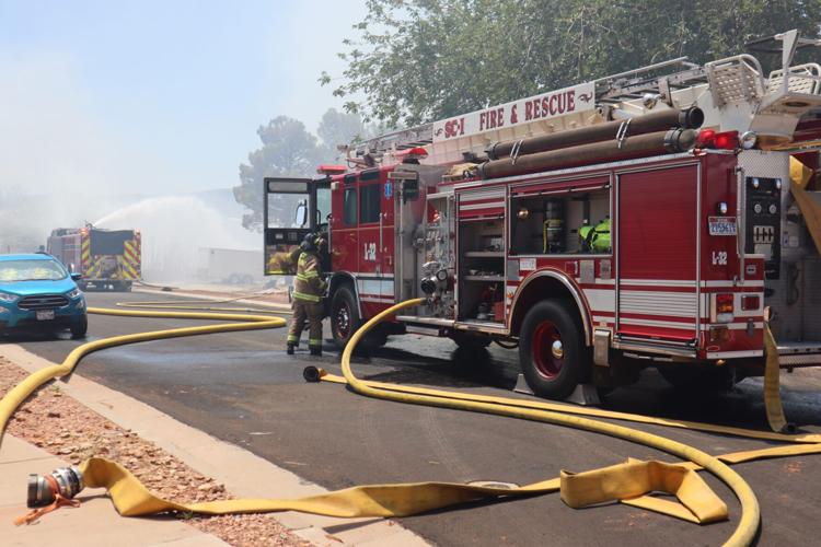 Multiple agencies respond to rapidly spreading brush fire that causes ...