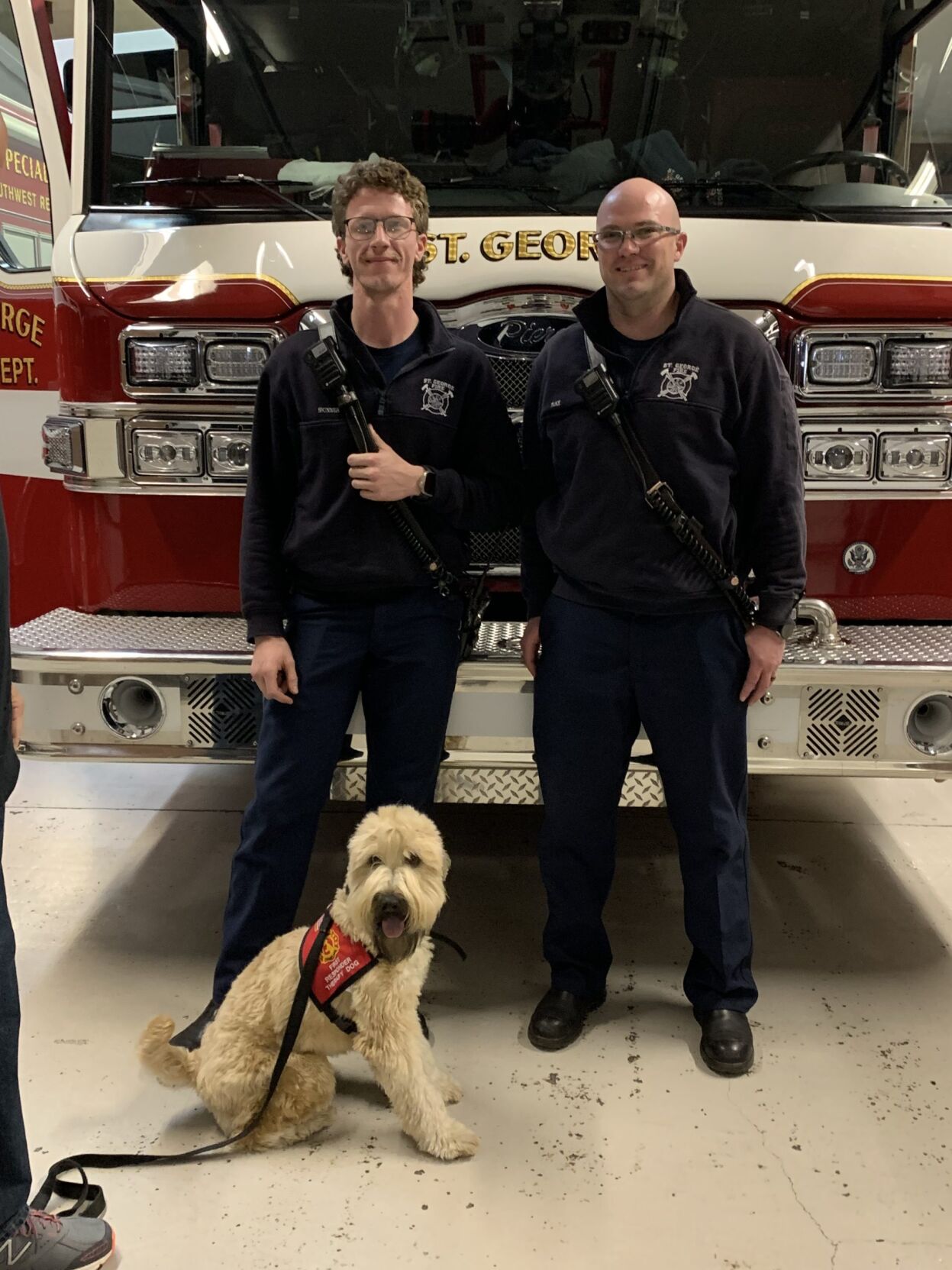 ‘Tate’ — Utah’s first certified therapy dog for first responders ...