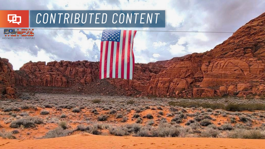 ‘Long may it wave’: Witness the raising of Southern Utah’s largest flag ...