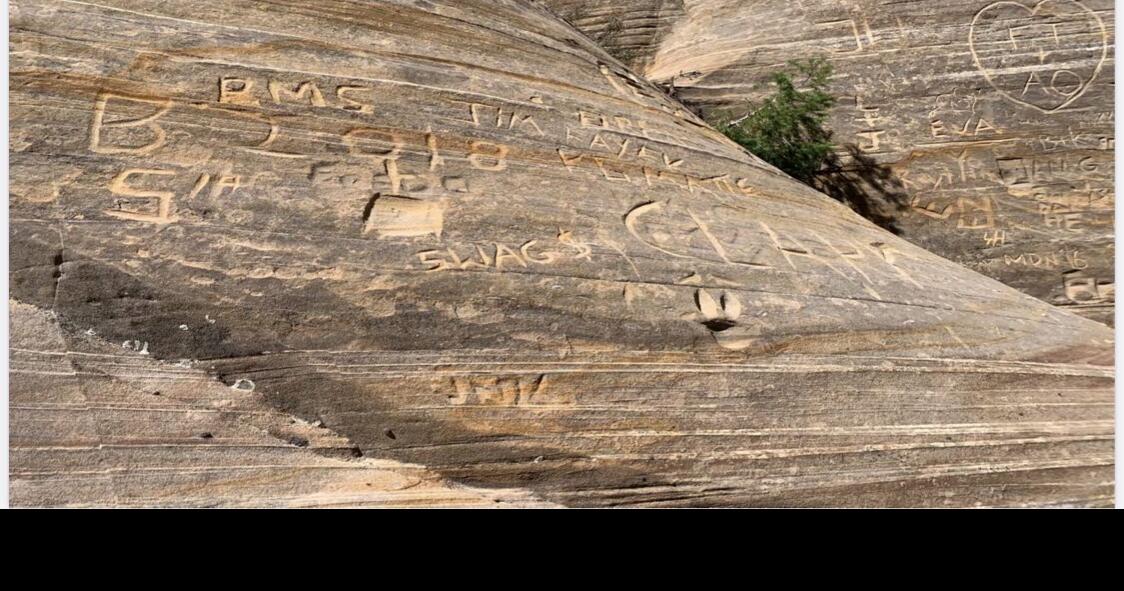 ‘It’s bad’: Graffiti continues to be a problem for Zion National Park ...