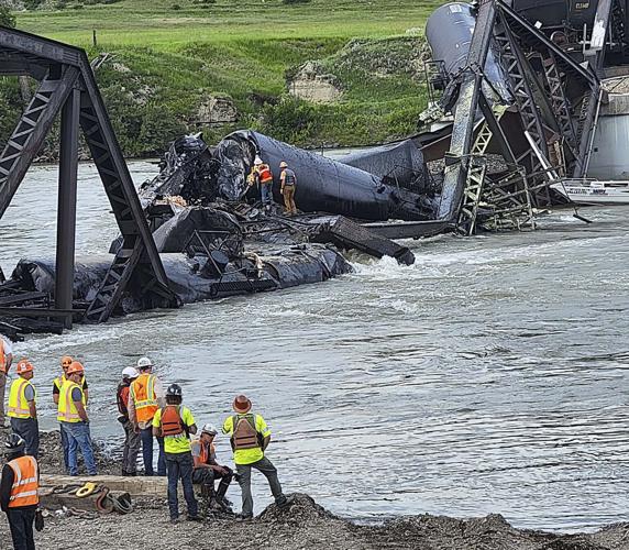 1 rail car remaining in the river, bird found dead stuck in asphalt ...