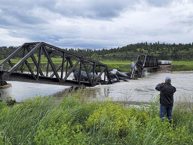 1 rail car remaining in the river, bird found dead stuck in asphalt ...