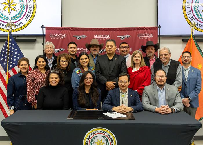 Cherokee Nation celebrates ag ed partnership at Sequoyah High School ...