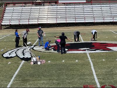 ICTC students continue to transform football field as a community ...