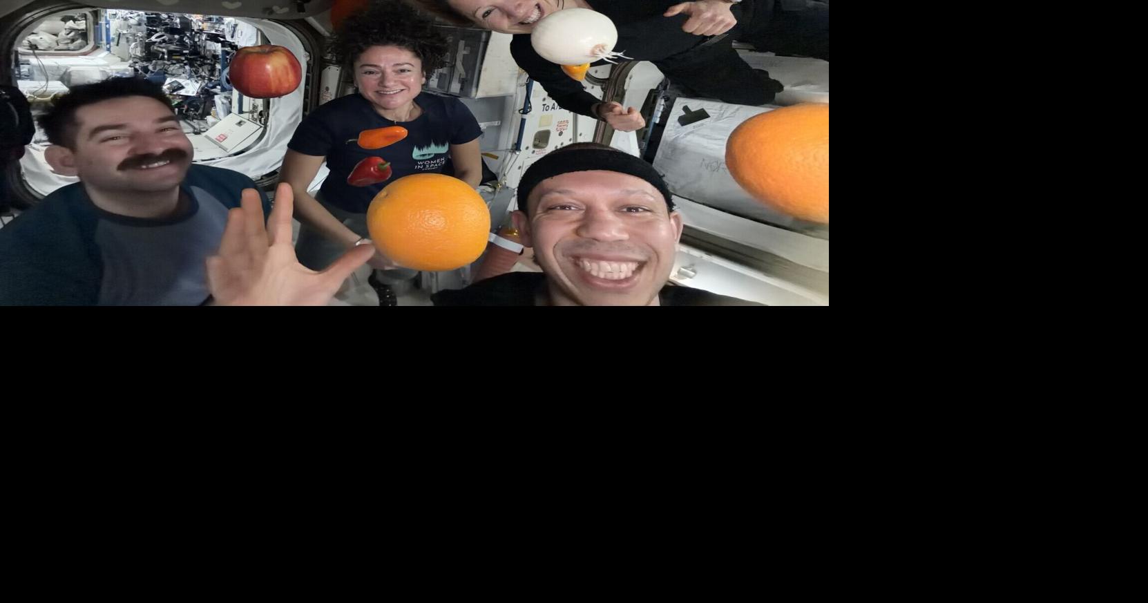 International Space Station crew celebrates arrival of fresh food ...