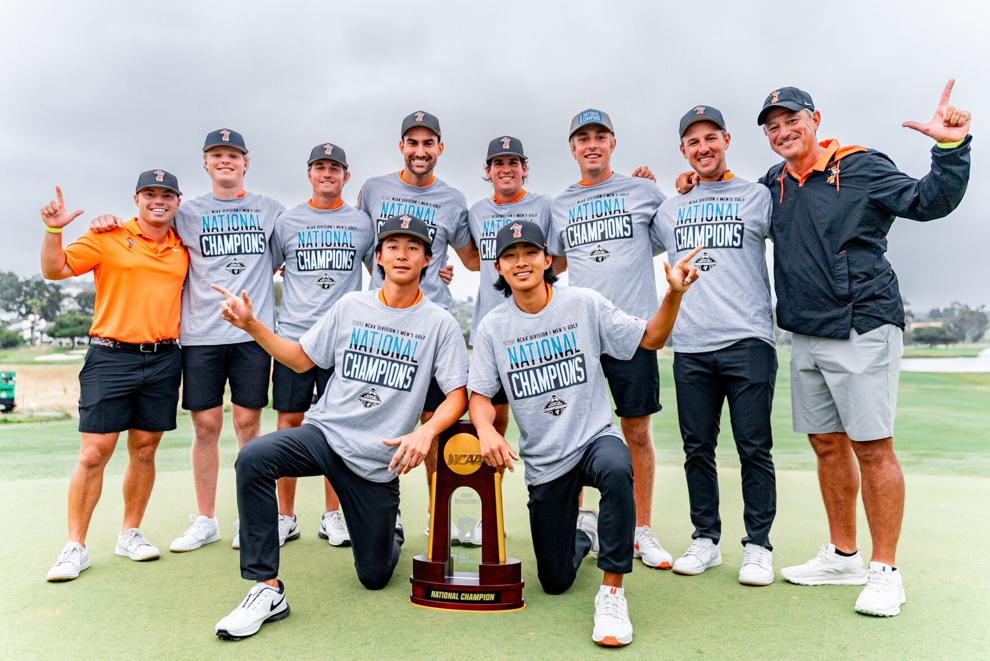 Oklahoma State wins 2025 men's golf national championship, 12th in ...