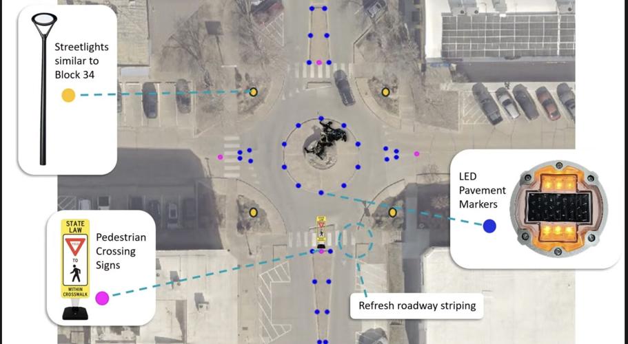 City considers reconstructing roundabout, adding more lighting and ...