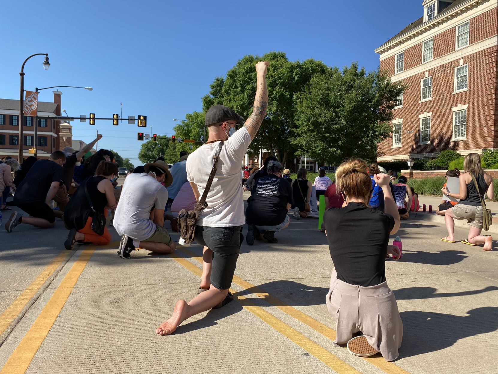 Demonstrators build on BLM momentum to seek name change for Murray Hall ...