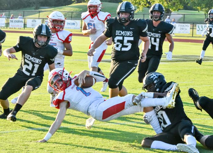 Perkins-Tryon football opens season with dominant win against Chisholm ...