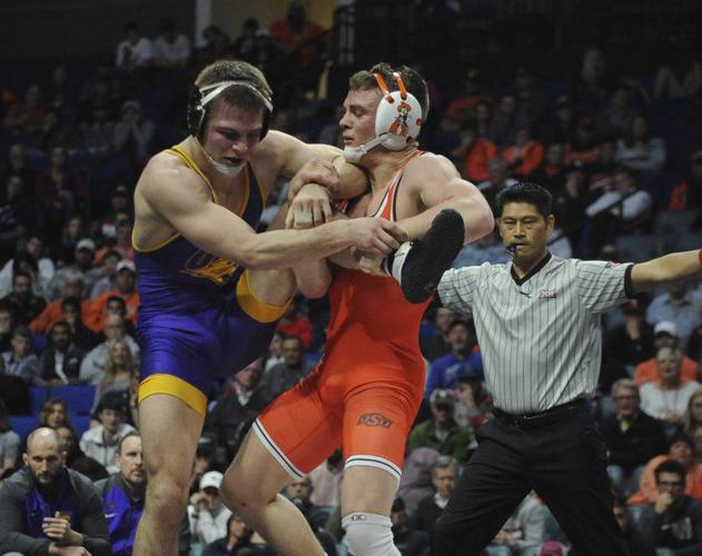 Lewallen overcomes struggles on, off the mat to become Big 12 champion ...