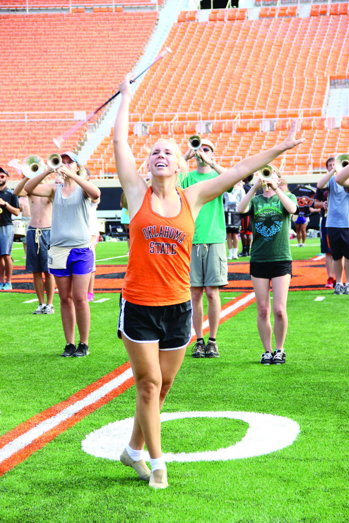 OSU feature twirler entertains fans | News | stwnewspress.com
