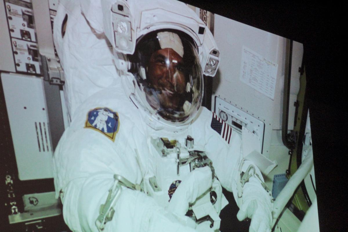 Out of this world: Astronaut John Herrington inspires in speech | News ...