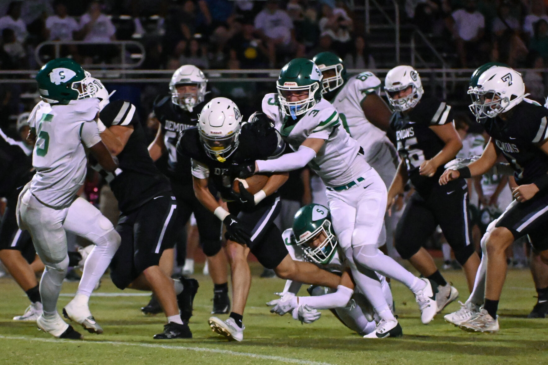 Perkins-Tryon fires on all cylinders, earns 52-8 homecoming win over ...