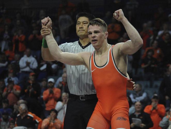 Lewallen overcomes struggles on, off the mat to become Big 12 champion ...