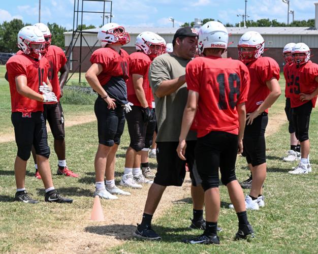 PHOTO GALLERY: Morrison football team gets to work under sweltering sun ...