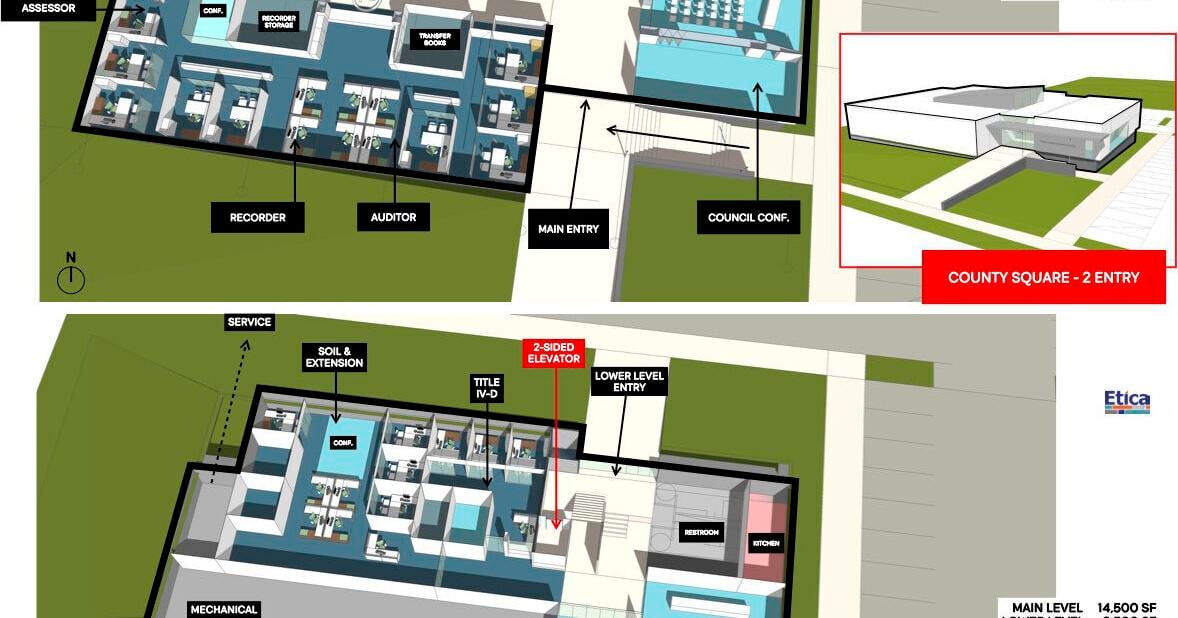 Committee shares possible courthouse annex layouts | News ...