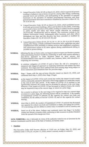 COVID-19 UPDATES for May 22, 2020 - Read Executive Order 20-28 to ...