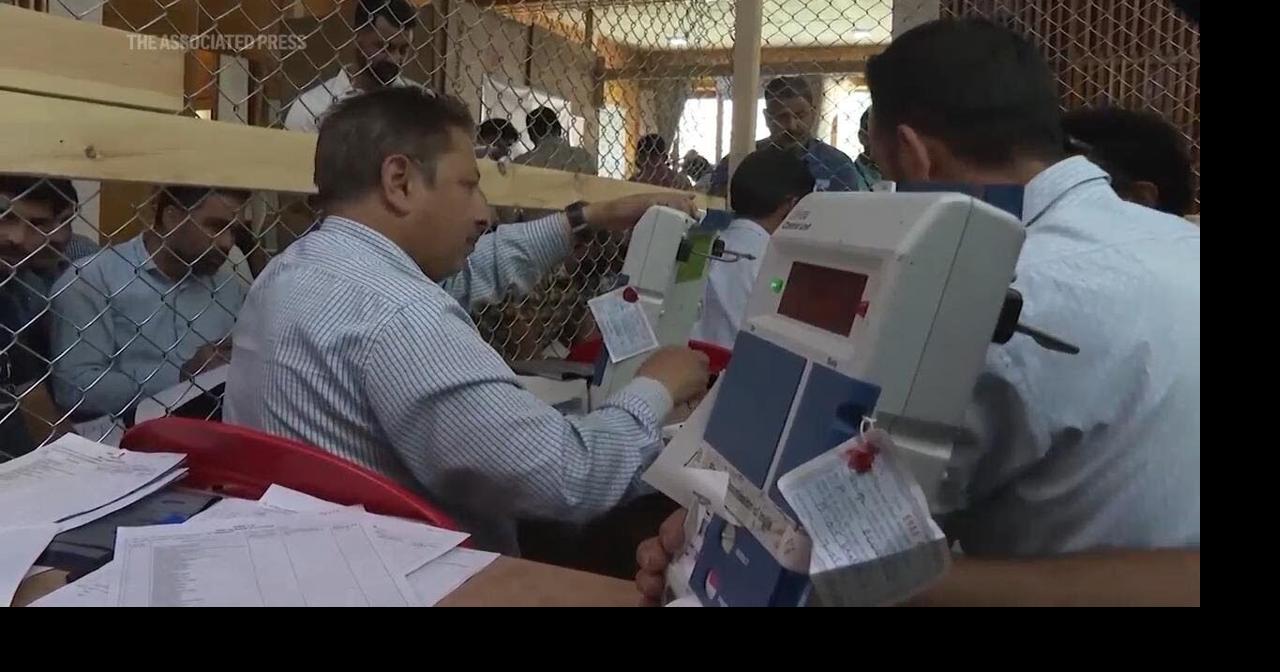 WATCH: Vote counting underway in Srinagar in Indian election ...