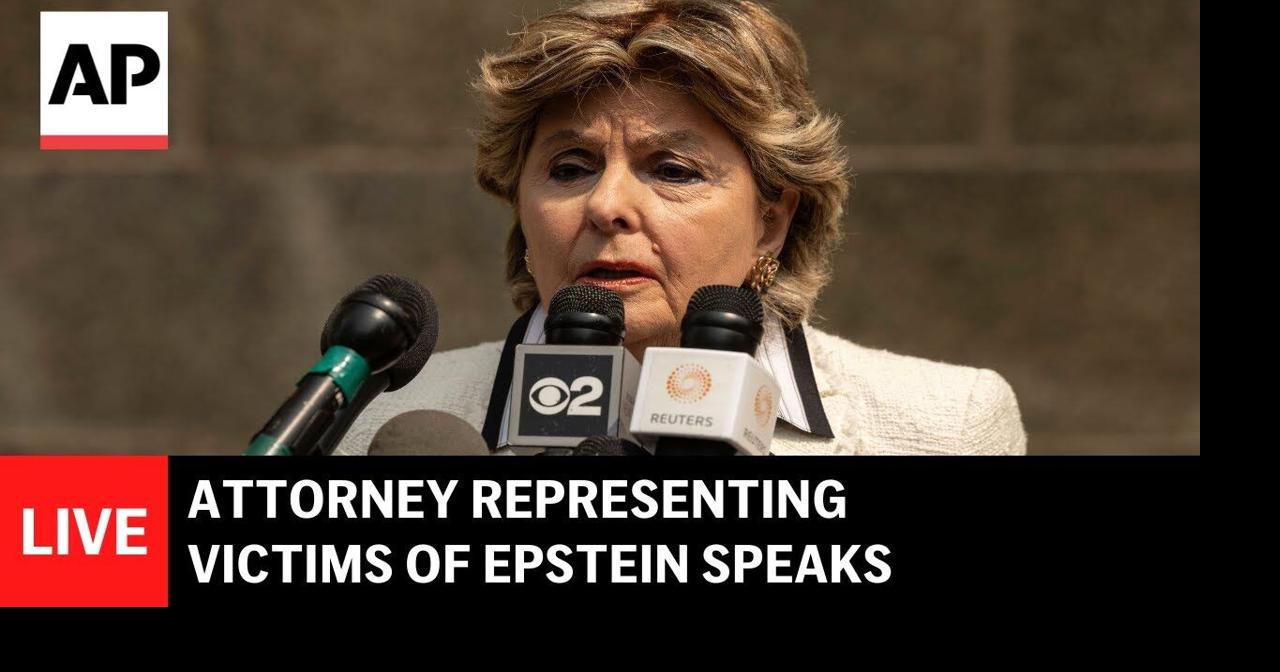 LIVE: Attorney representing victims of Epstein holds a press conference ...