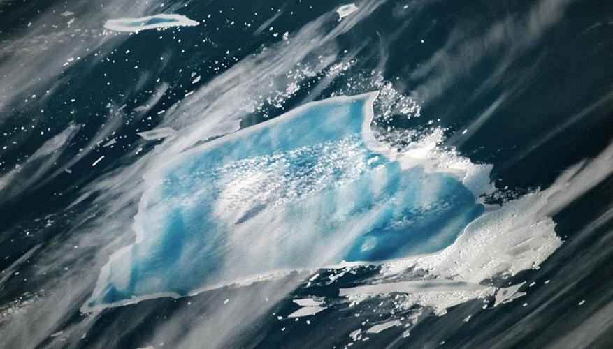 Iceberg that once world’s largest turning blue as it melts and dies ...