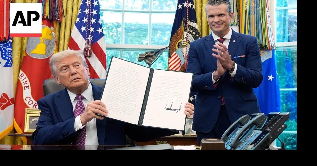 Trump signs order renaming Department of Defense to Department of War ...