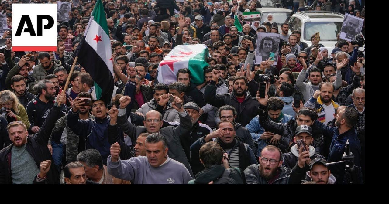Hundreds march through Damascus to mourn Syrian activist Mazen al ...