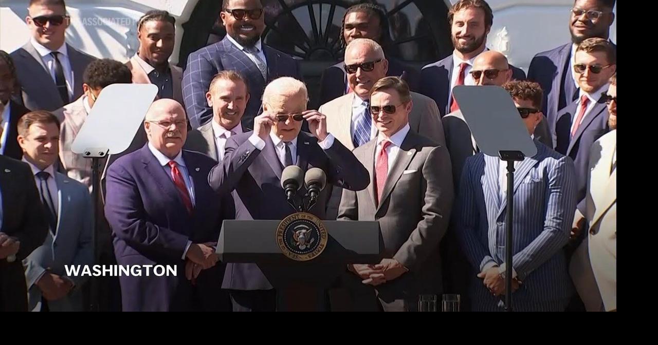 Biden hosts the Kansas City Chiefs minus Taylor Swift, to mark the team ...