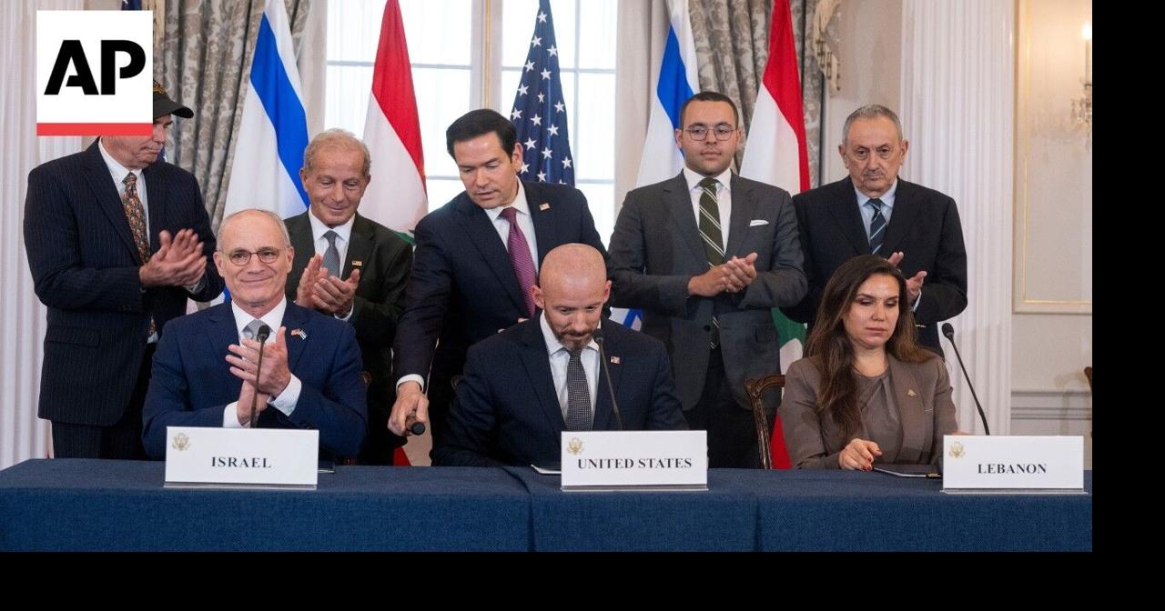 Israel and Lebanon sign framework agreement with the US ...