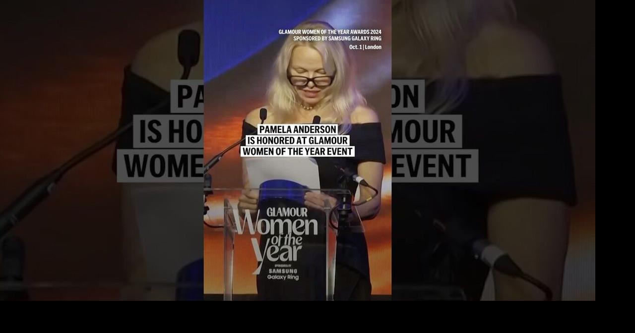 Pamela Anderson is honored at GLAMOUR Women of the Year event ...