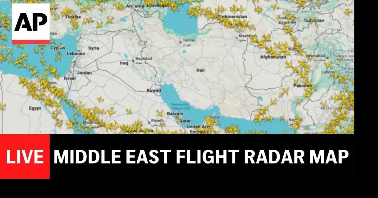 LIVE: Middle East airspace during the Iran war | | swiowanewssource.com